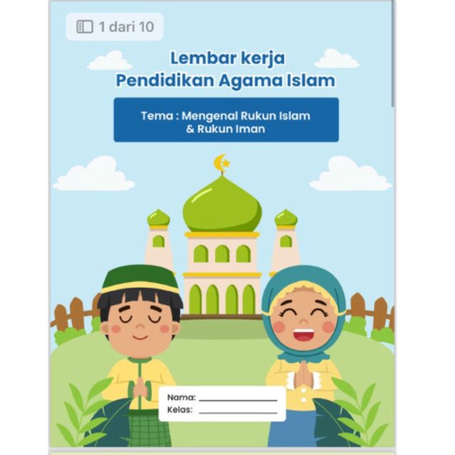 Jual Printable Islami / Lembar kerja Tema islam Rukun islam dan Rukun ...