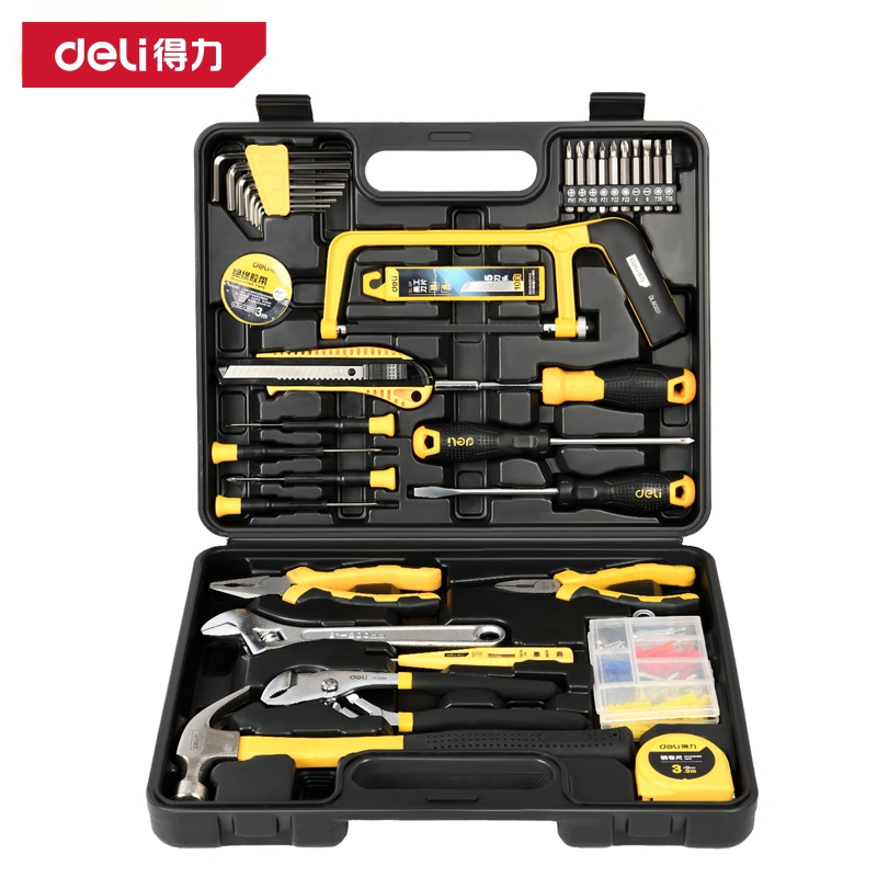 Jual Deli Tools / Deli Set Perkakas / Household Tool Kits 37 PCS / DL1037K | Shopee Indonesia