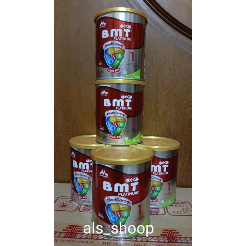 Jual Susu Formula Susu Tambahan Susu Morinaga BMT1 Platinum Usia 0-6 bulan isi 400gr | Shopee ...