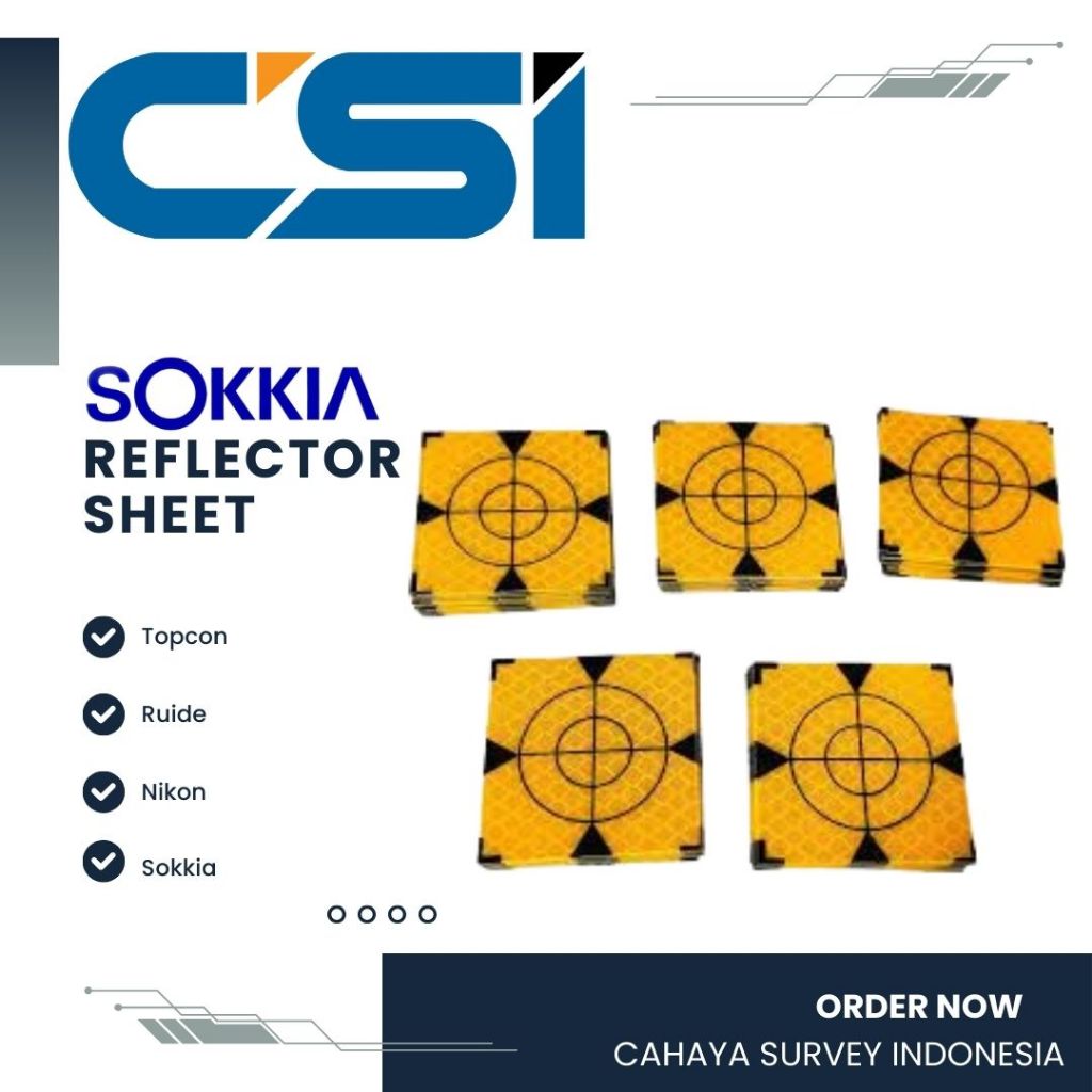 Jual Reflector Sheet Reflective Tape Prisma Target Sokkia 4x4cm ...