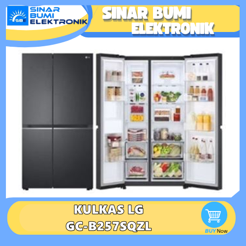 Jual LG GCB257SQZL KULKAS SIDE BY SIDE 647 LITER INVERTER - GC-B257SQZL ...