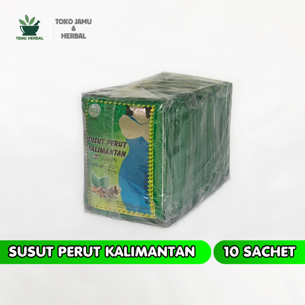 Jual Susut Perut Kalimantan Plus Sirih Serbuk - Isi 10 Bungkus | Shopee ...