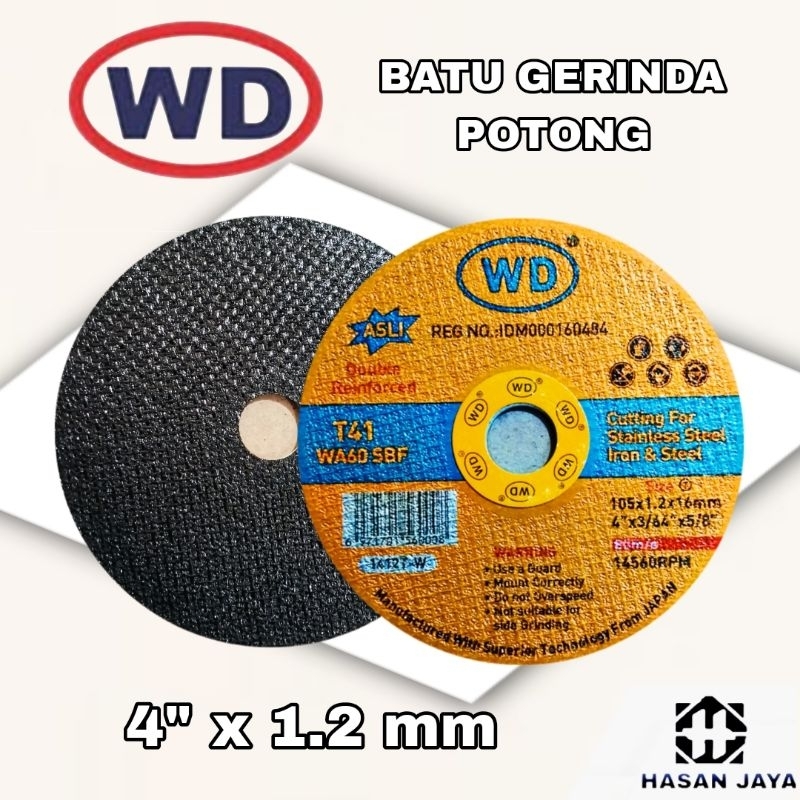 Jual Mata Gerinda POTONG 4" WD / Mata Batu Gerinda POTONG WD 4 Inch ...