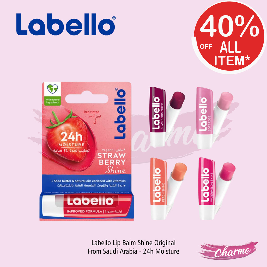 Jual (READY STOCK & ORI) Labello Lip Balm Shine Original From Saudi ...