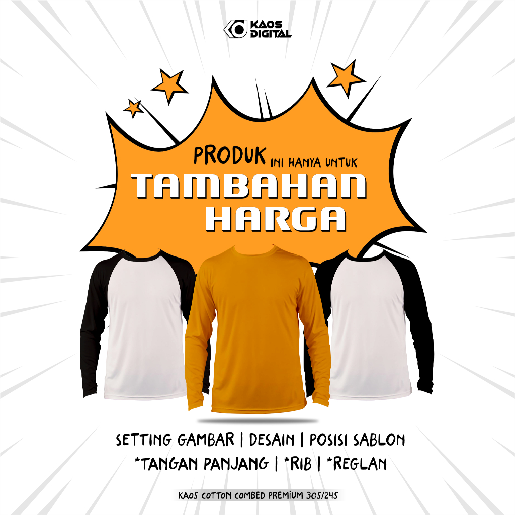 Jual TAMBAHAN HARGA UNTUK SETTING GAMBAR | DESAIN | POSISI SABLON ...