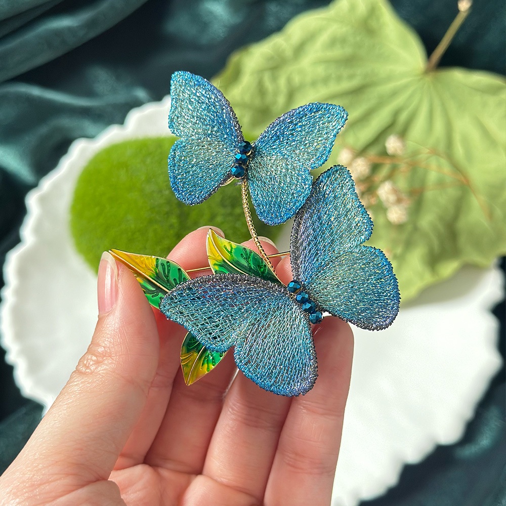 Jual Talitha Premium Handmade Flower Unique Bros Brooch / Pin Unik ...