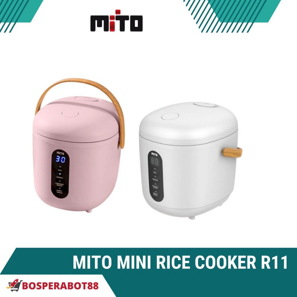 Jual MITO Mini Rice Cooker R11 0,5L Handle Kayu ORIGINAL | Shopee Indonesia