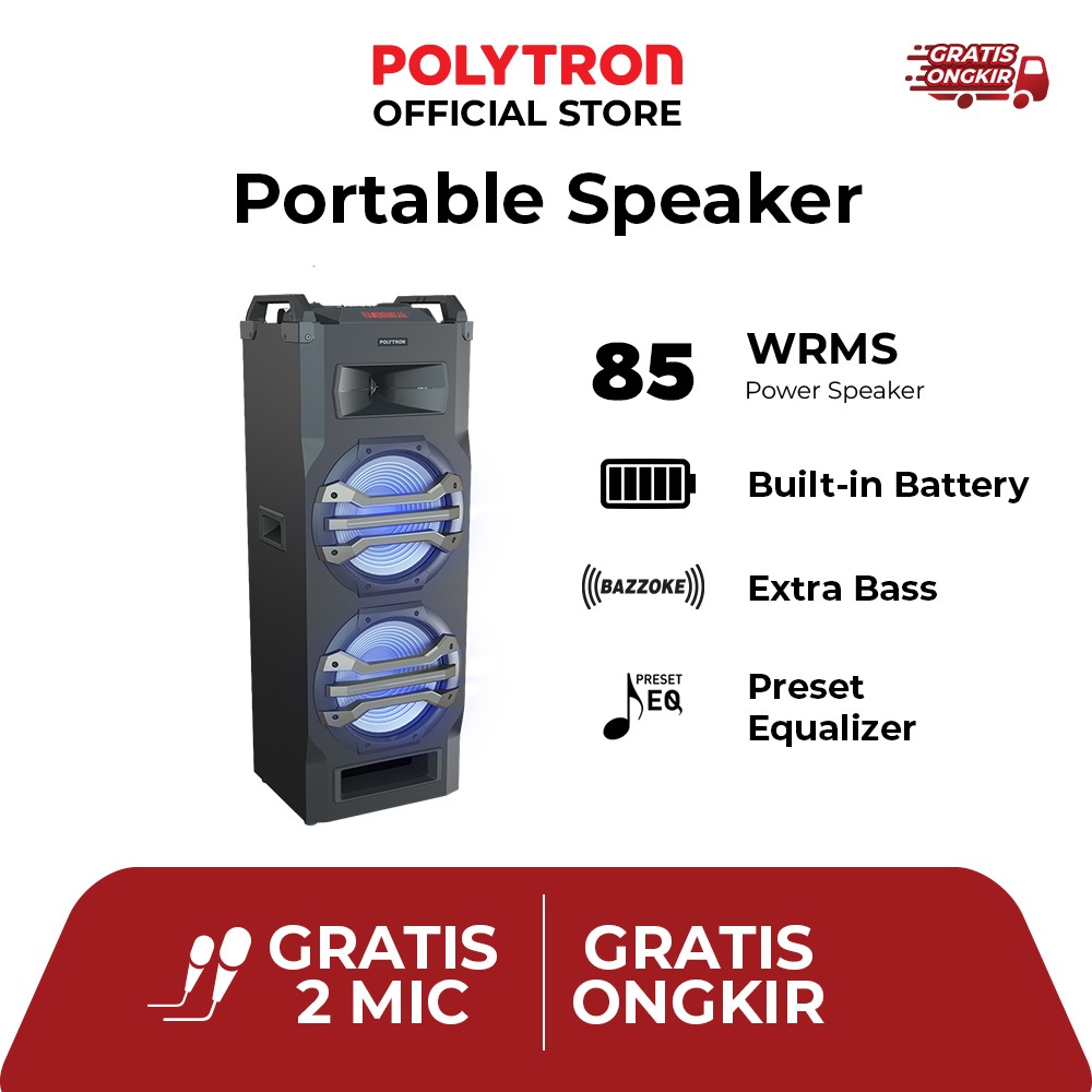 Jual POLYTRON Portable Speaker PTS 12KF25 | Shopee Indonesia