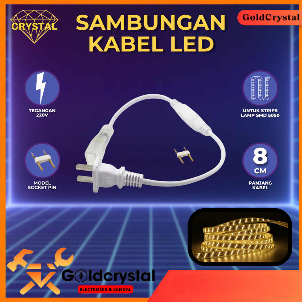 Jual Socket Led Strip/ Adaptor Led Strip Selang | Shopee Indonesia
