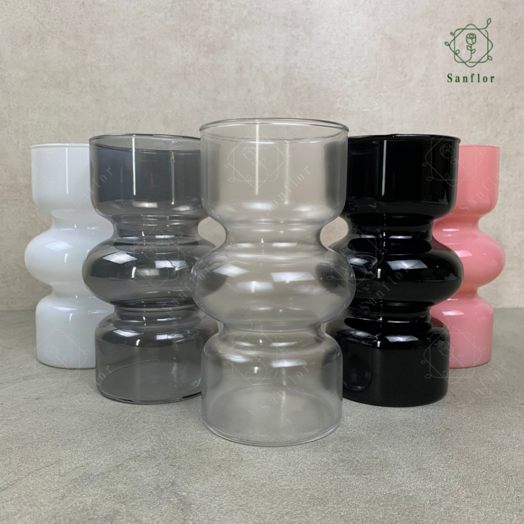 Jual BUBBLE GLASS VASE/ VAS BUNGA KACA/ WEDDING PROPERTY/ HIASAN ...