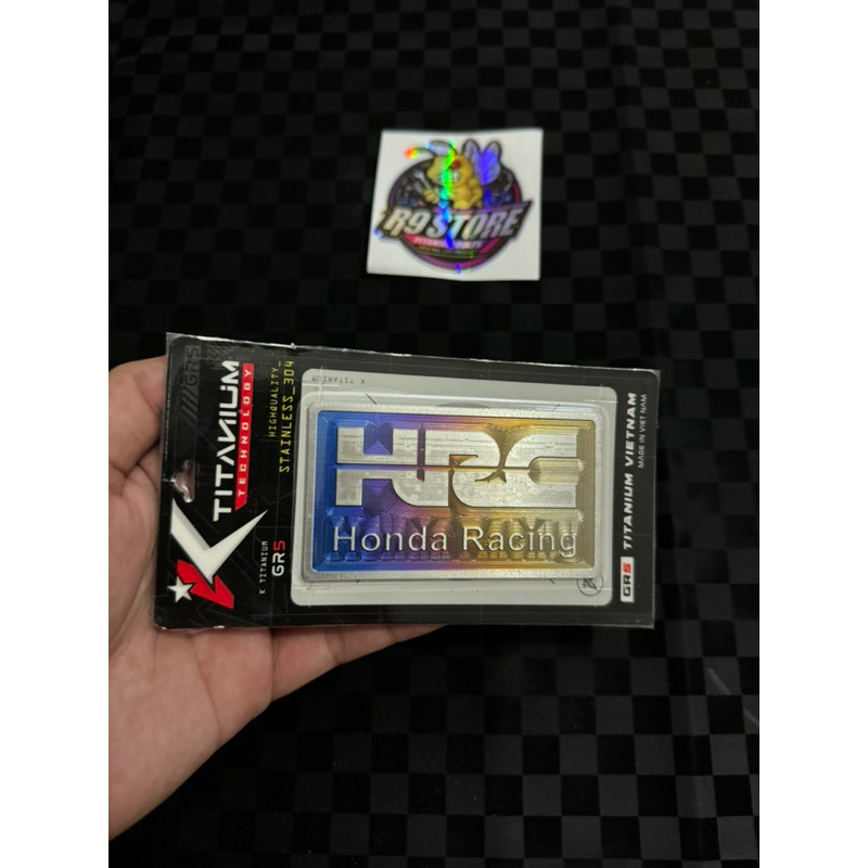 Jual Honda Racing GR5 EMBLEM HUGGER AIRBLADE ORIGINAL TITANIUM GR5 ...