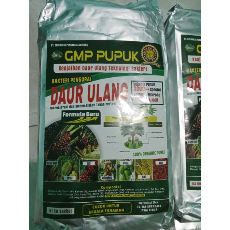 Jual (50 sachet) GMP pupuk bakteri pengurai teknologi ajaib ampuh untuk ...