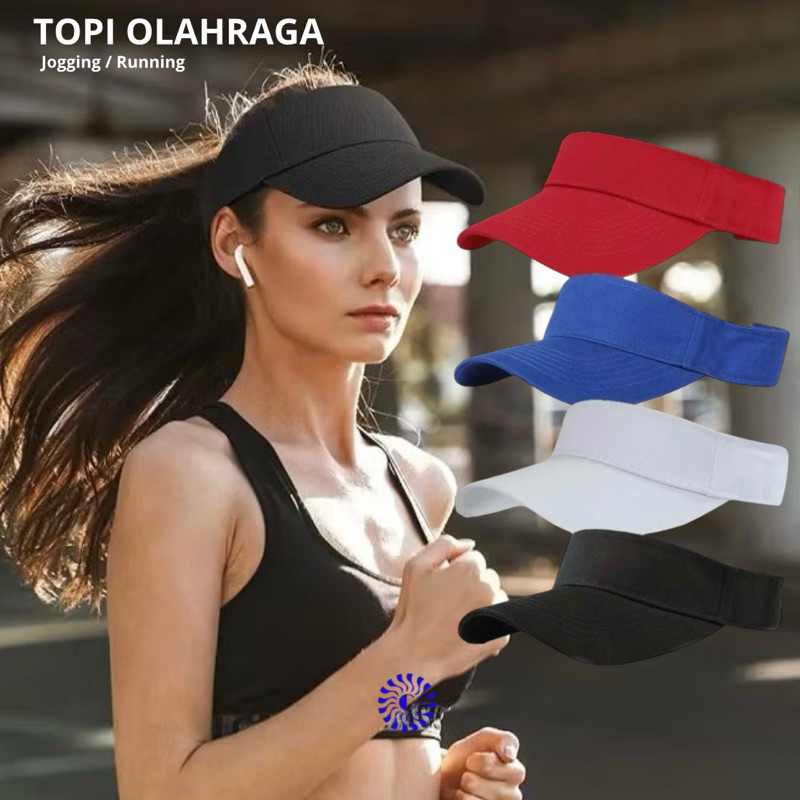 Jual Topi Lari Jogging Ranning Wanita Topi Olahraga Wanita Polos ...