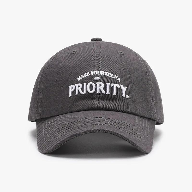 Jual Topi Unisex Cap Hat Cotton Material Bordir Priority Baseball / Baseball Cap Korea Trendy ...