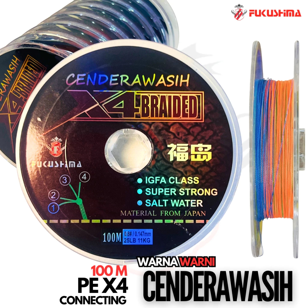 Jual Senar Benang PE X4 100 Meter Connecting Warna Warni Cenderawasih ...