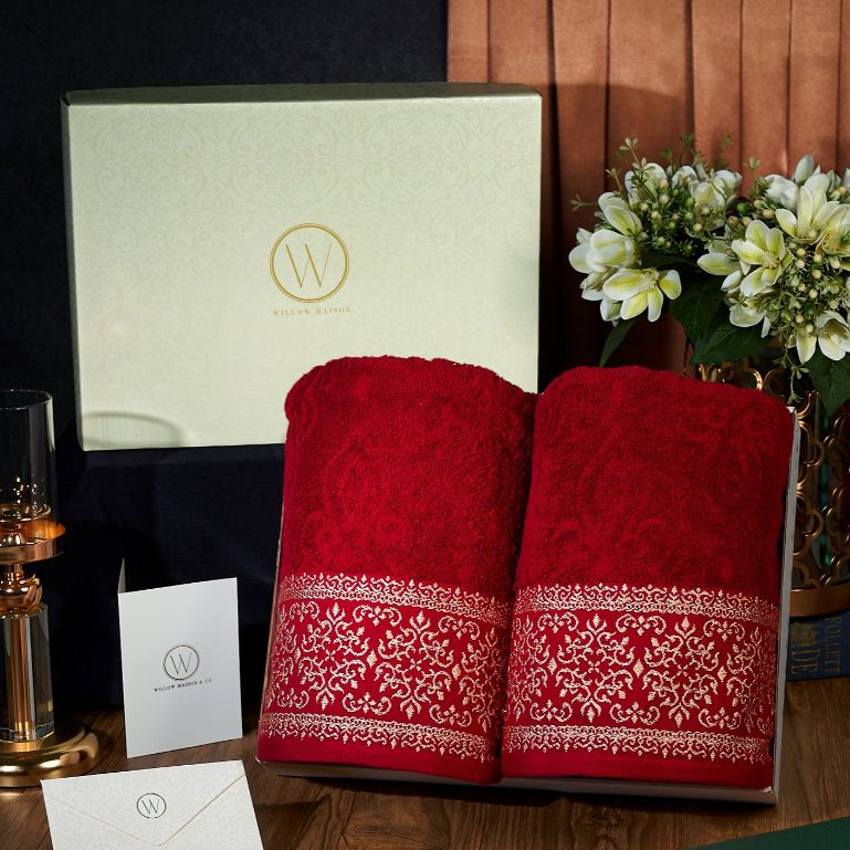 Jual Mariposa Premium Towel - Couple Towel Gift Box by Willow Maison ...