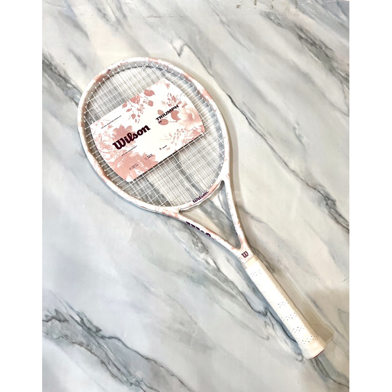 Jual Raket Tenis Wilson Triumph SE 110 White Pink/Tennis Racket Wilson ...