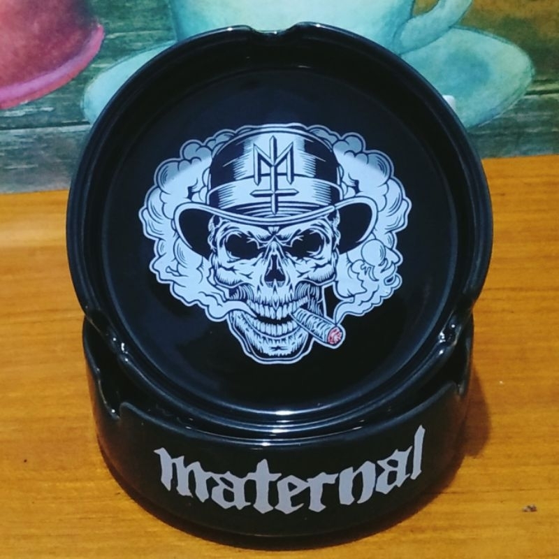 Jual Asbak Skull Ashtray Maternal Kualitas Logo Anti Api Anti Gores ...