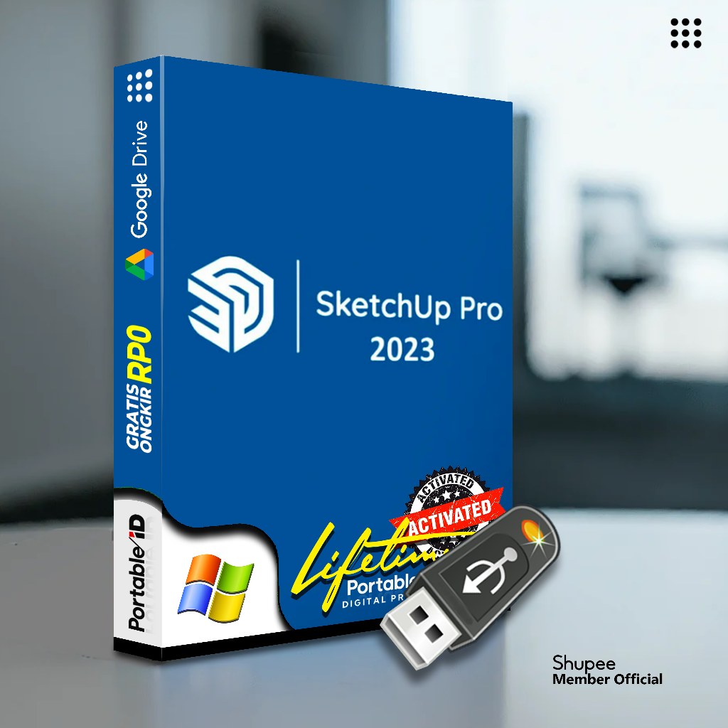 Jual SketchUp Pro 2023 Portable Version - Tanpa di Instal - Windows® 64 ...