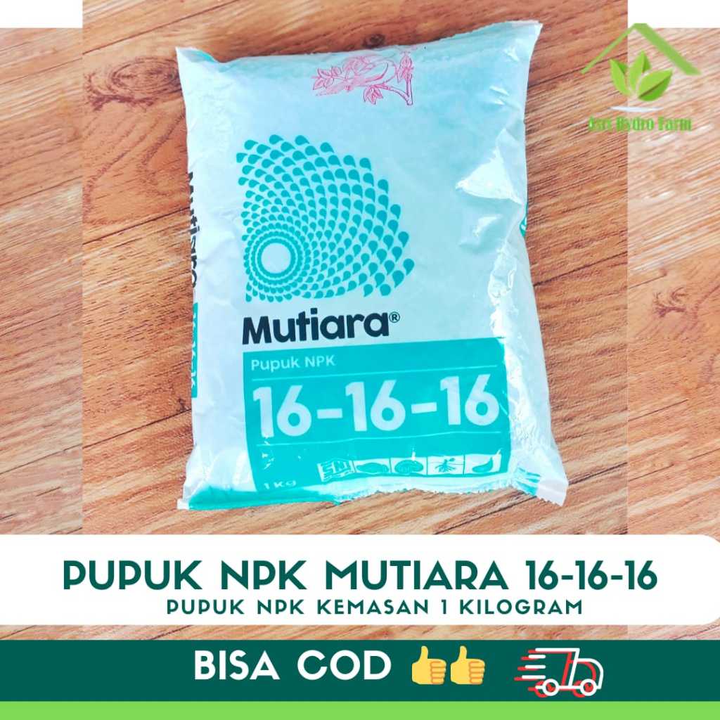 Jual PUPUK NPK MUTIARA 16 16 16 MEROKE KEMASAN PABRIK 1 KG | Shopee ...