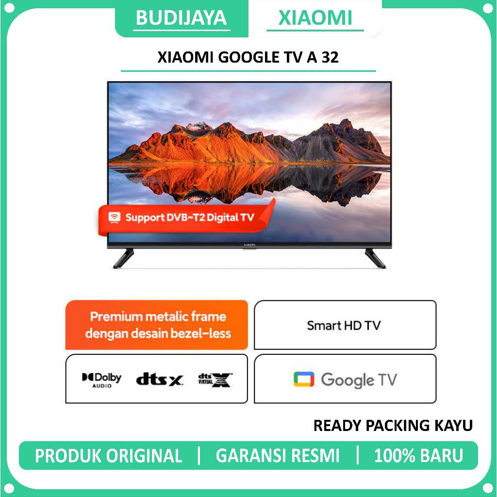 Jual Xiaomi Google TV A 32 | Dolby DTS Audio | Smart WIFI Youtube ...