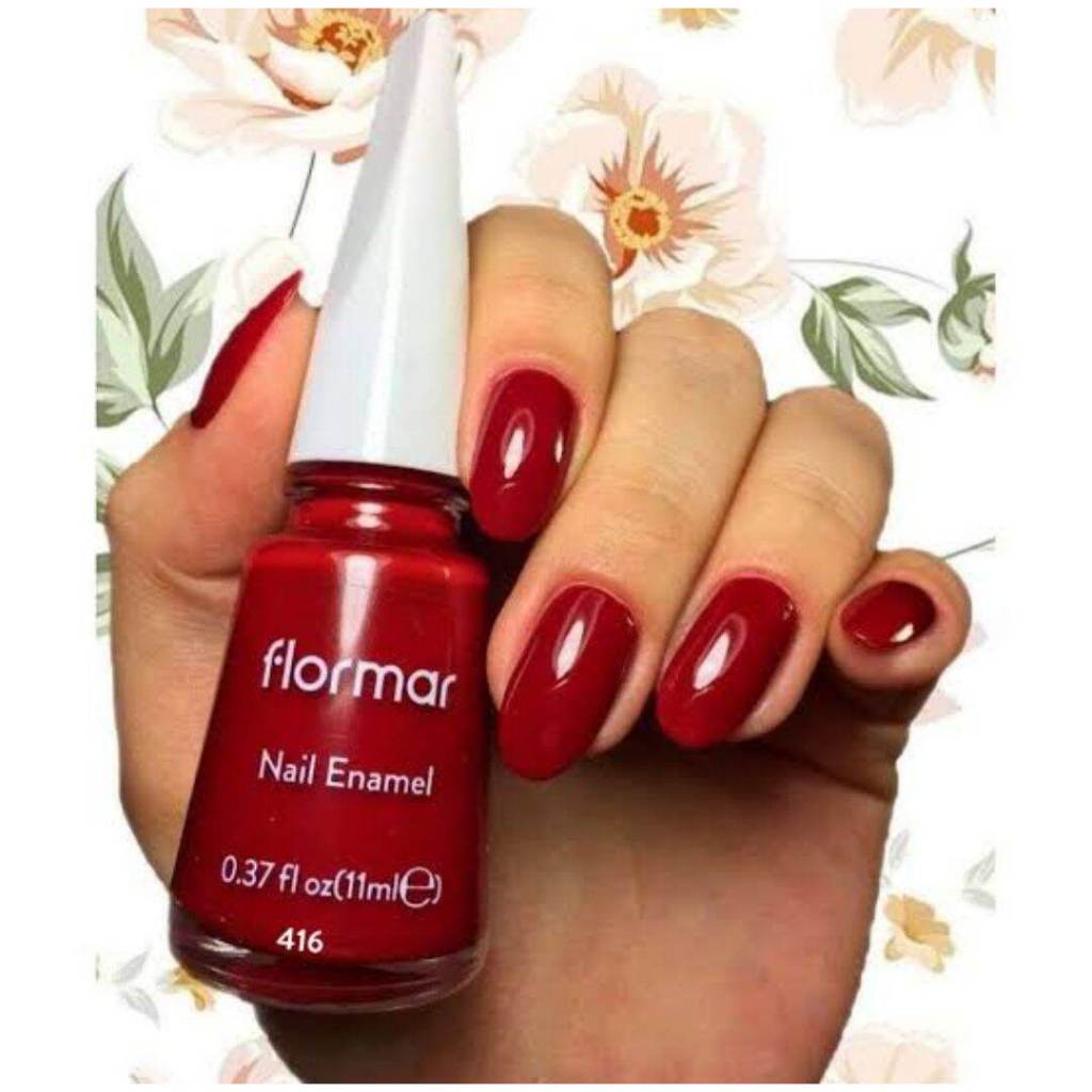 Jual 416 STRAIGHT RED - NAIL ENAMEL FLORMAR NEW FORMULA MAXI BRUSH ORIGINAL TURKI - KUTEK ...