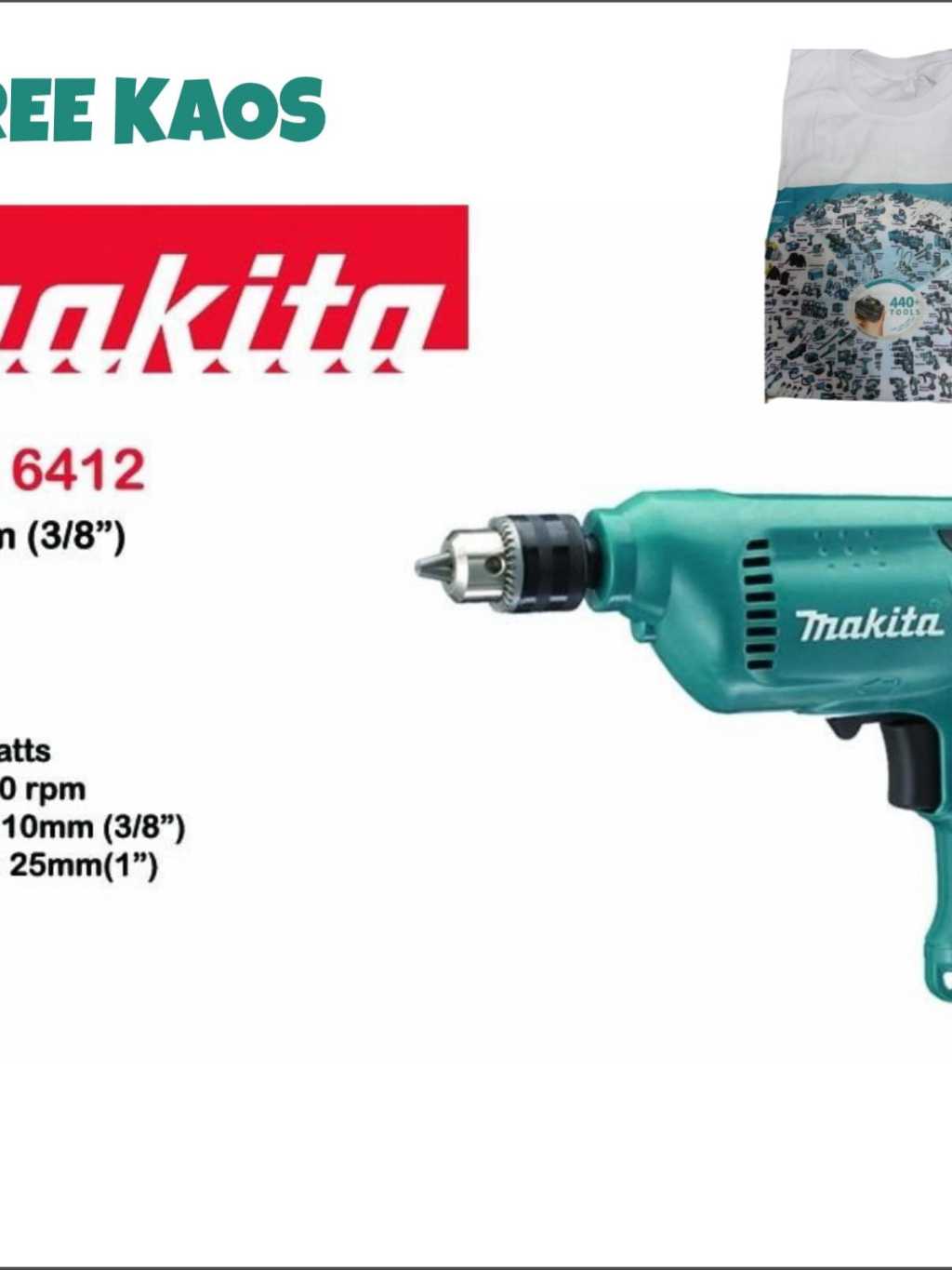 Jual Mesin Bor Makita 6412 | Shopee Indonesia