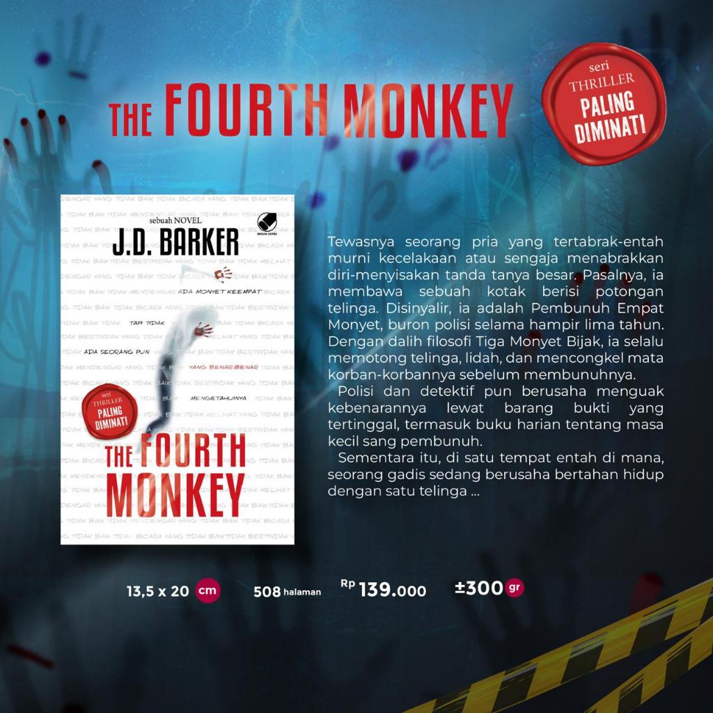 Jual Buku The Fourth Monkey By J D Barker | Shopee Indonesia