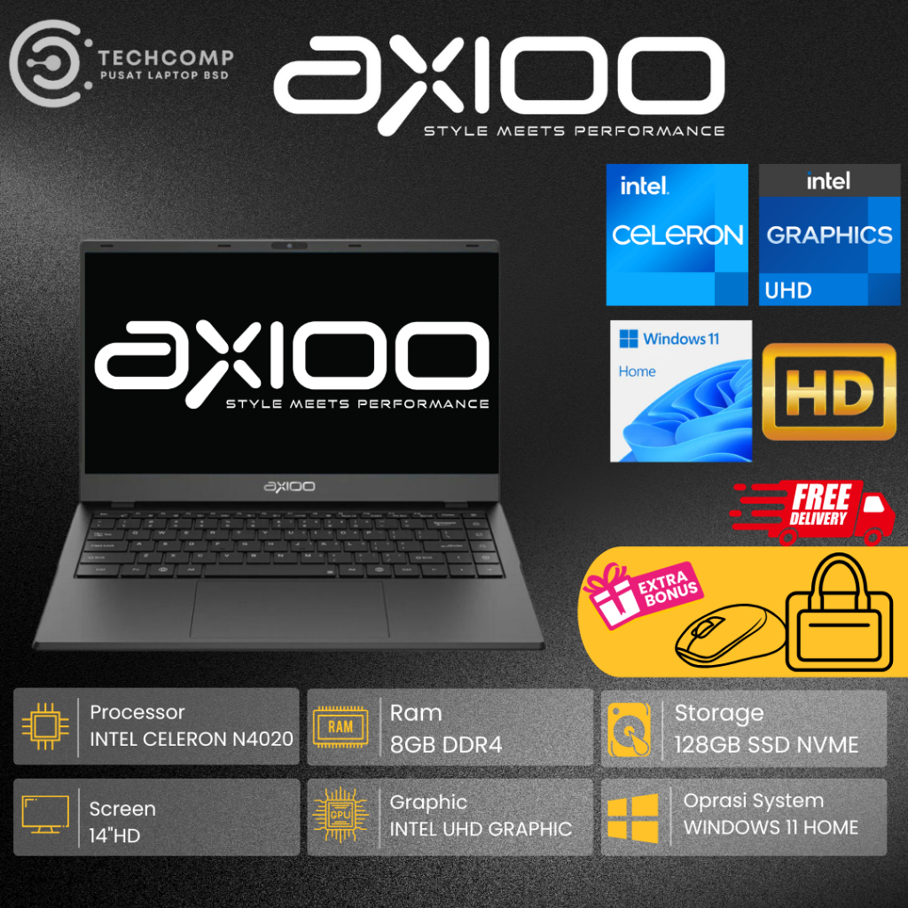 Jual Laptop Axioo Mybook Hype 1 Series [ Intel Celeron N4020 / Intel Core / AMD Ryzen ] Original ...