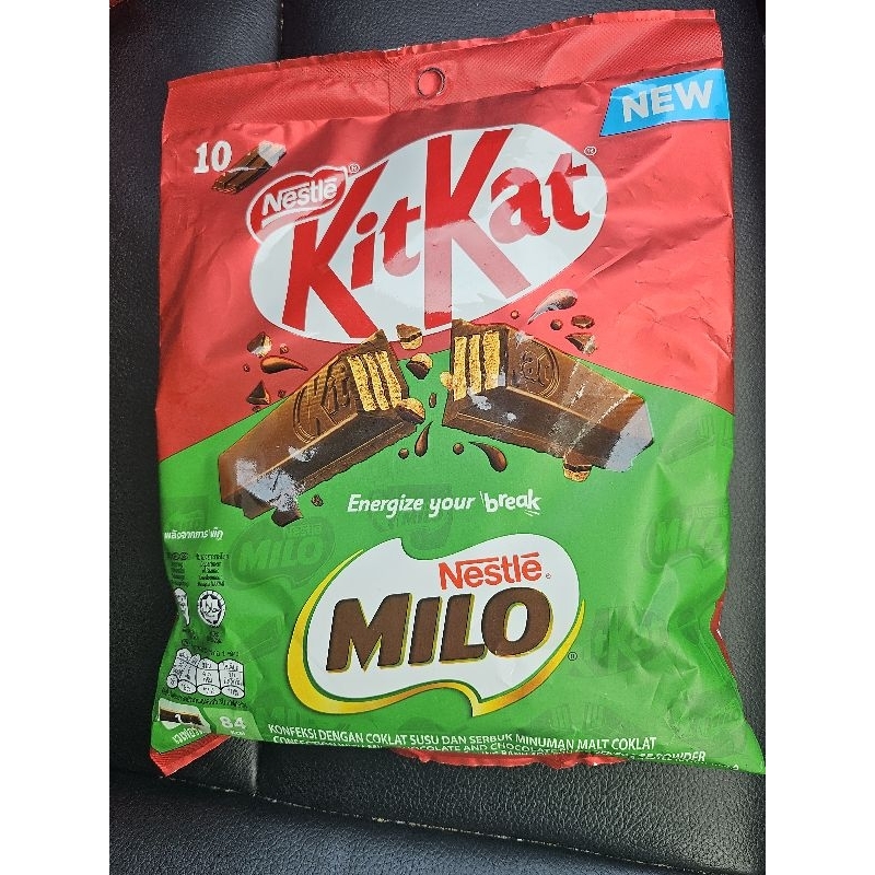 Jual Coklat Wafer cokelat Kitkat milo_o new varian 1 pack 160 g (10x16 ...