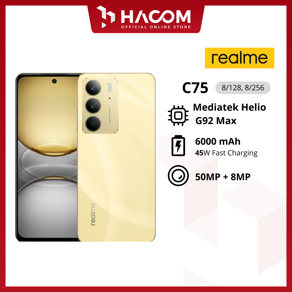 Jual Realme C75 Garansi Resmi Realme Indonesia | Shopee Indonesia