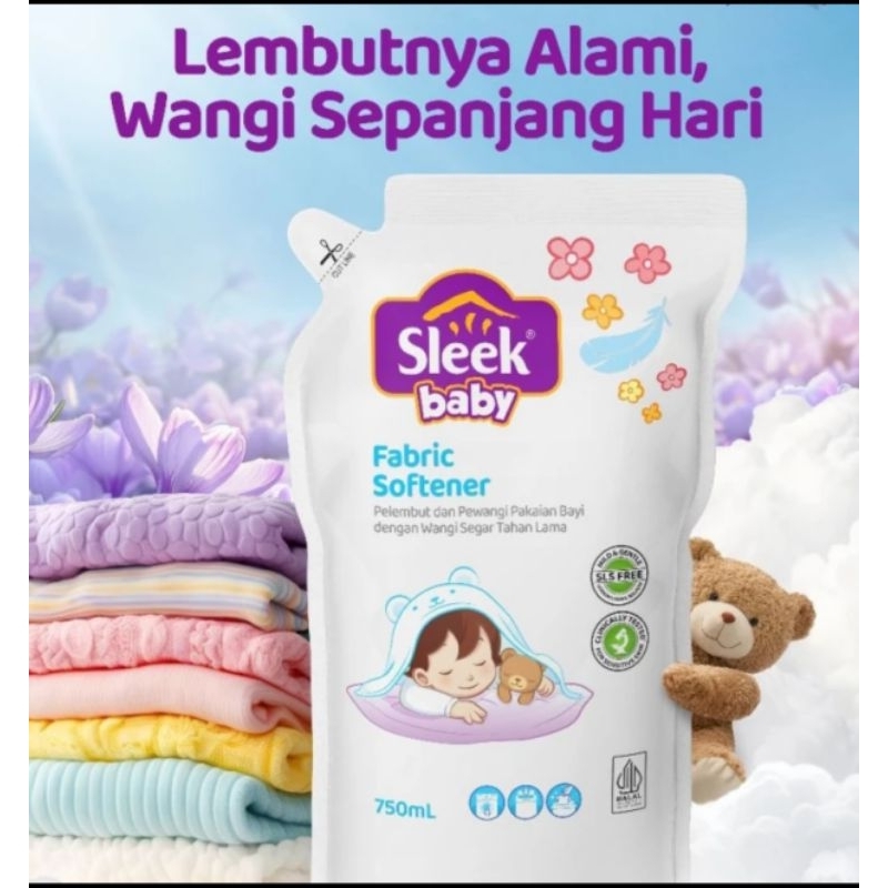 Jual Sleek Baby Fabric Softener 750mL | Shopee Indonesia