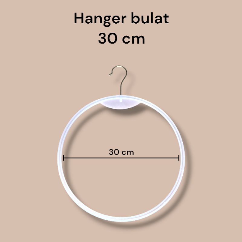 Jual Hanger jilbab / hijab, bulat diameter 30cm (12 pcs) | Shopee Indonesia