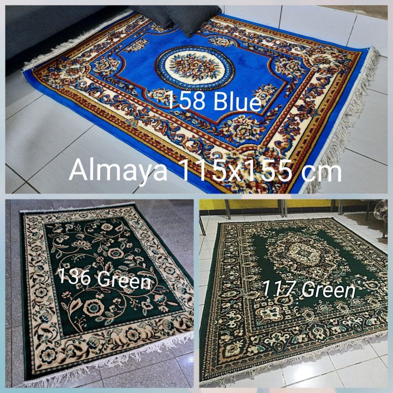 Jual Karpet Almaya Shafira Kecil Bawah Meja Small 115x155 cm | Shopee ...