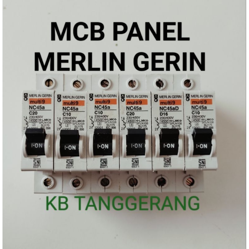 Jual MCB Merlin gerin 1pasNC45N C6 C10 C16 C20 c25 c32 C40 orginal siap pakek di jamin normal ...