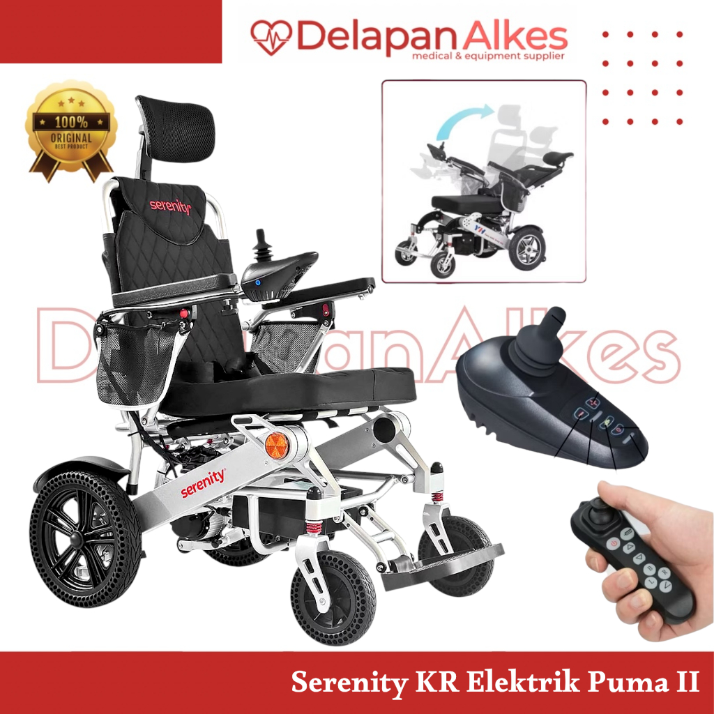 Jual Serenity Kursi Roda Elektrik Lipat Portable Puma II Reclining ...