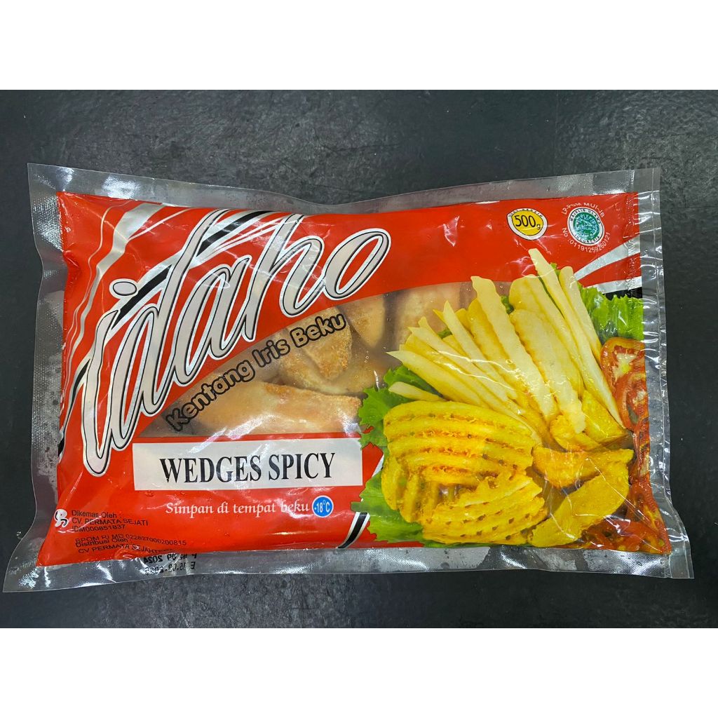 Jual Kentang Iris Beku Wedges Idaho spicy 500 gr | Shopee Indonesia