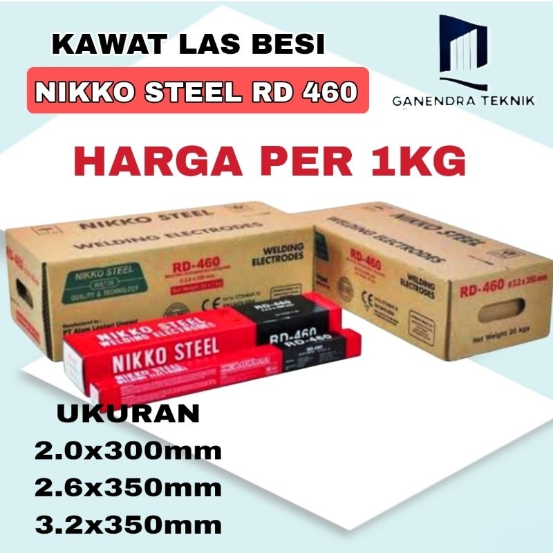 Jual Kawat Las RD460 2mm Nikko Steel Elektroda RD 460 2 mm Welding ...
