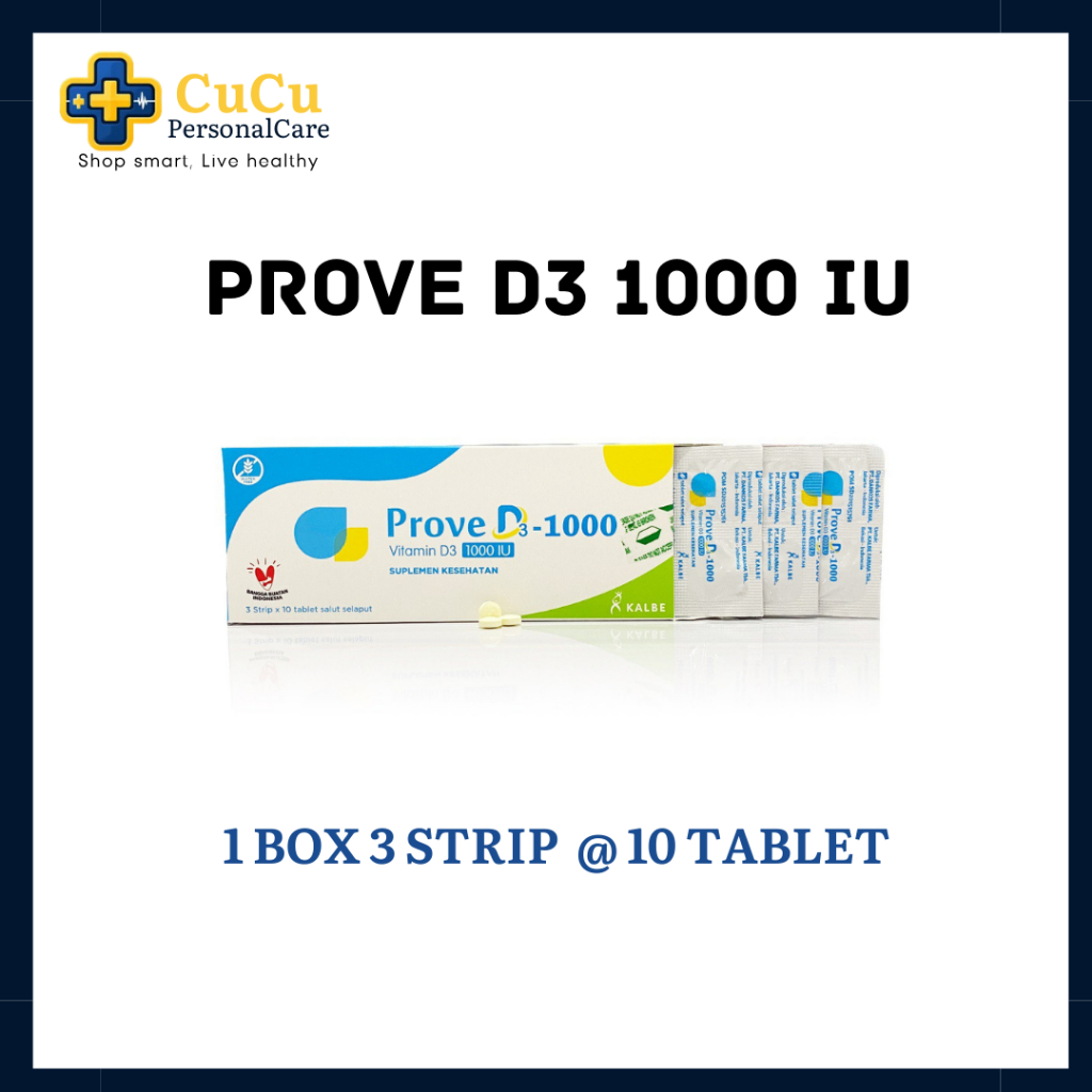 Jual PROVE D3 1000 - 3 STRIP @10 TABLET | VITAMIN D | Shopee Indonesia