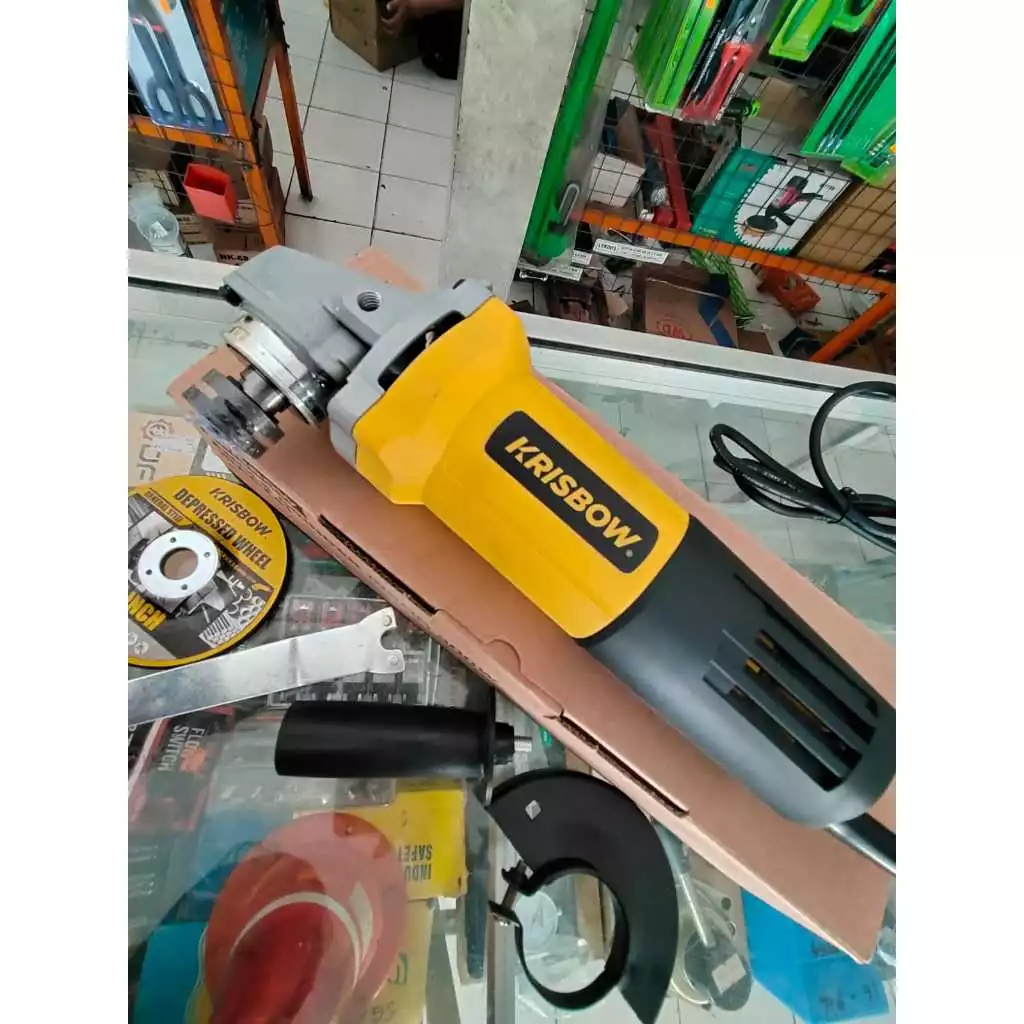 Jual Krisbow Mesin Gerinda Tangan 4 Inch / Angle Grinder 4" IRAGZ 41 ...