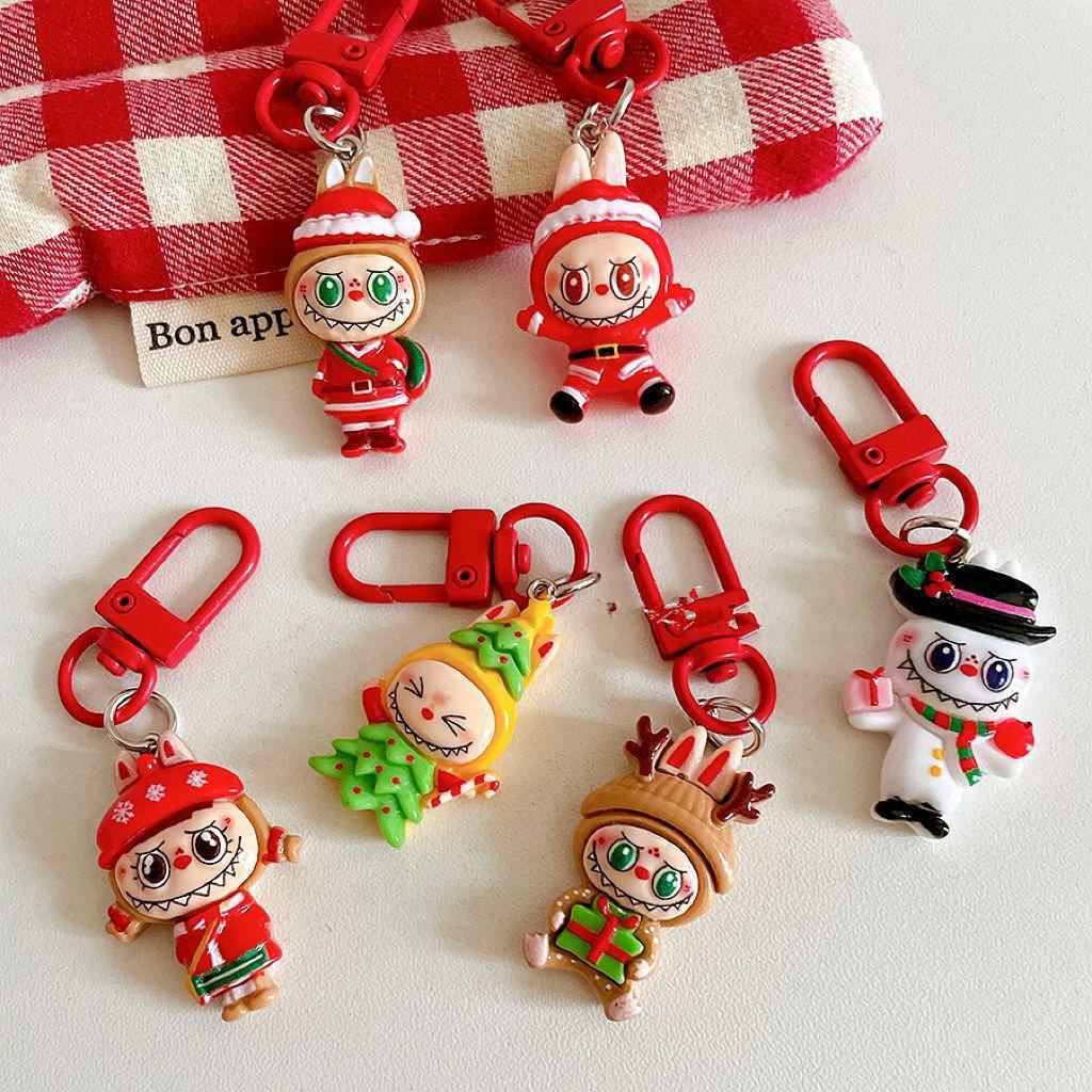 Jual GANTUNGAN KUNCI RESIN NATAL LABUBU KEYCHAIN KEYRING GANCI LABUBU ...