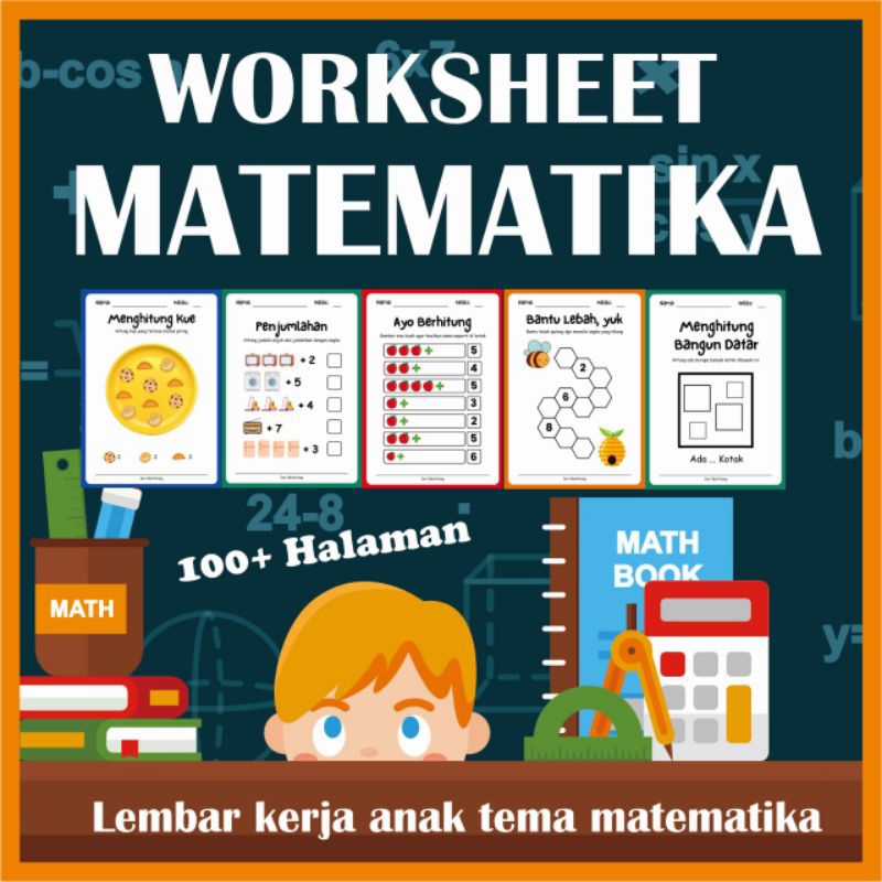 Jual Printable Worksheet Matematika anak dan Paud preschool | Shopee ...
