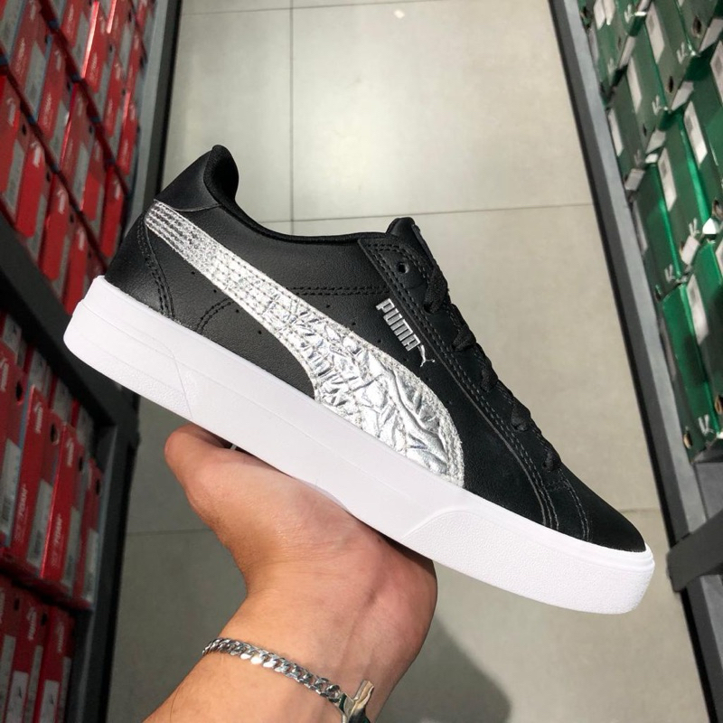 Jual SEPATU SNEAKERS ANNA CHROME BLACK WOMEN PMA ORIGINAL | Shopee ...