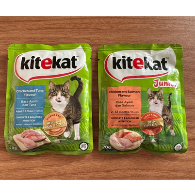 Jual Kitekat Adult Kitten rasa Tuna 70gr Makanan Kucing Basah | Shopee ...