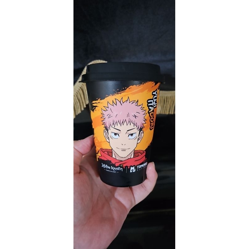 Jual Gelas Cup + Tutup Tomoro x JJK Gojo, Megumi, Nobara, Yuuji ...