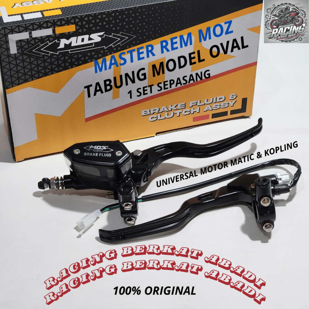 Jual MASTER REM MERK MOS MOZ 1 SET MODEL TABUNG OVAL E2 UNIVERSAL MOTOR ...