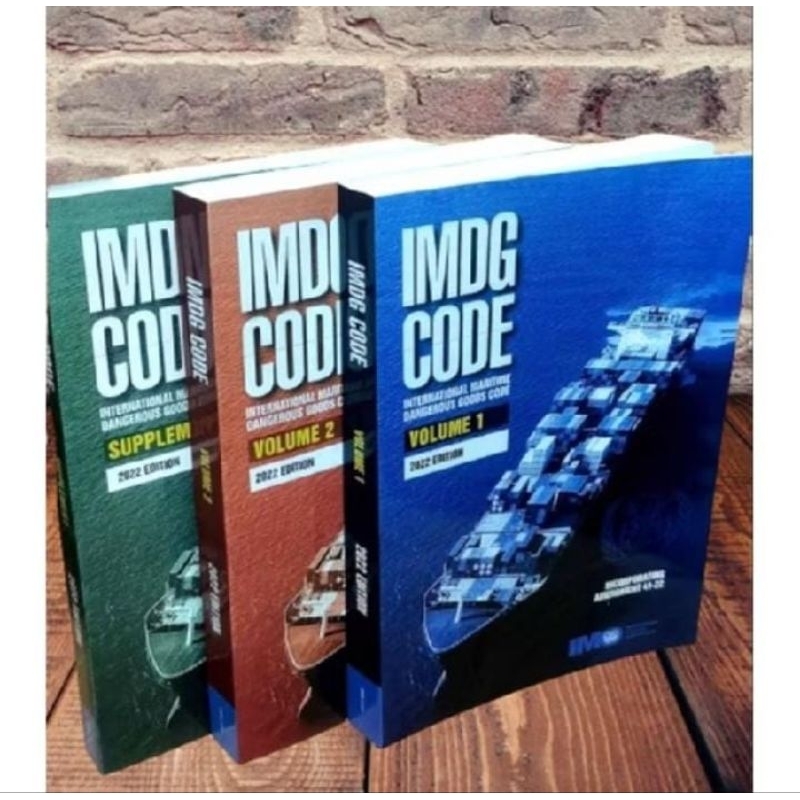 Jual Buku IMDG CODE E 2022, 1 Set ( 3 Buku ) VOL 1, VOL 2 & SUPPLEMENT ...
