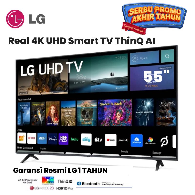 Jual LG Real 4K UHD Smart TV 55 Inch - ThinQ AI 55UQ7500 Dolby Vision ...