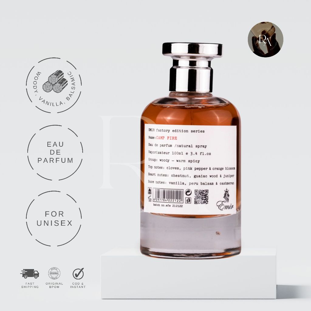 Jual Emir Factory Edition Camp Fire for Unisex - 100 ML | Shopee Indonesia