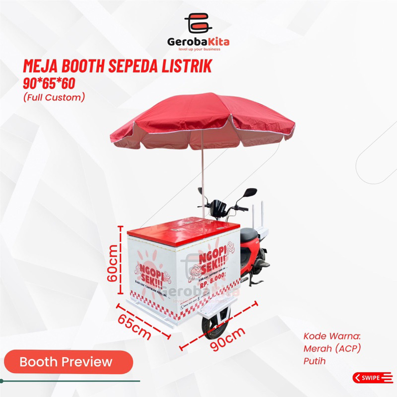 Jual Booth Sepeda Listrik 90x65x60 Kotak | Shopee Indonesia